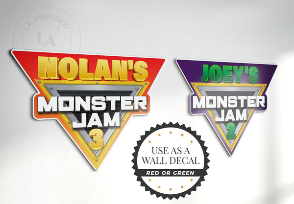 Monster Truck Birthday Cutouts – LA PRESSED